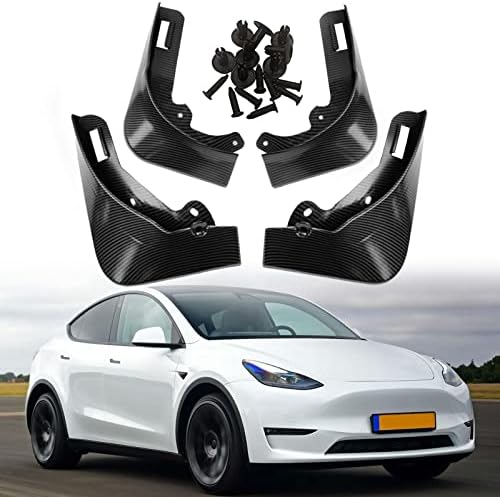 Amazon.com: Mud Flaps for Tesla Y - Splash Guards for Model Y 2023 2022 ...