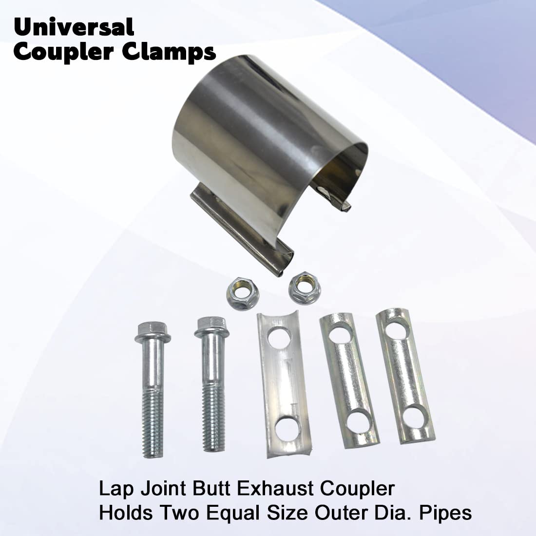 Snapklik.com : Elifecenter 3 Inch Exhaust Lap Joint Butt Clamp