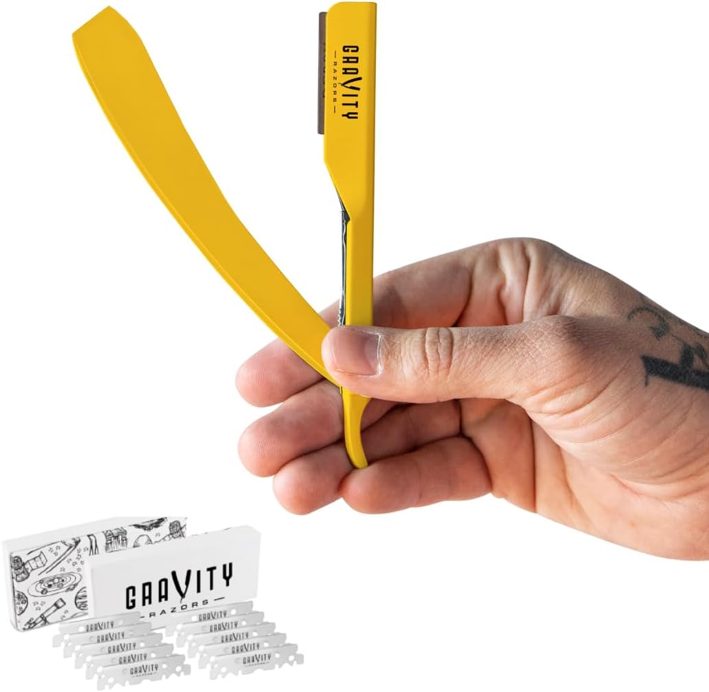 Amazon.com: Classic Samurai CS-102 Matte Black Folding Straight Razor ...