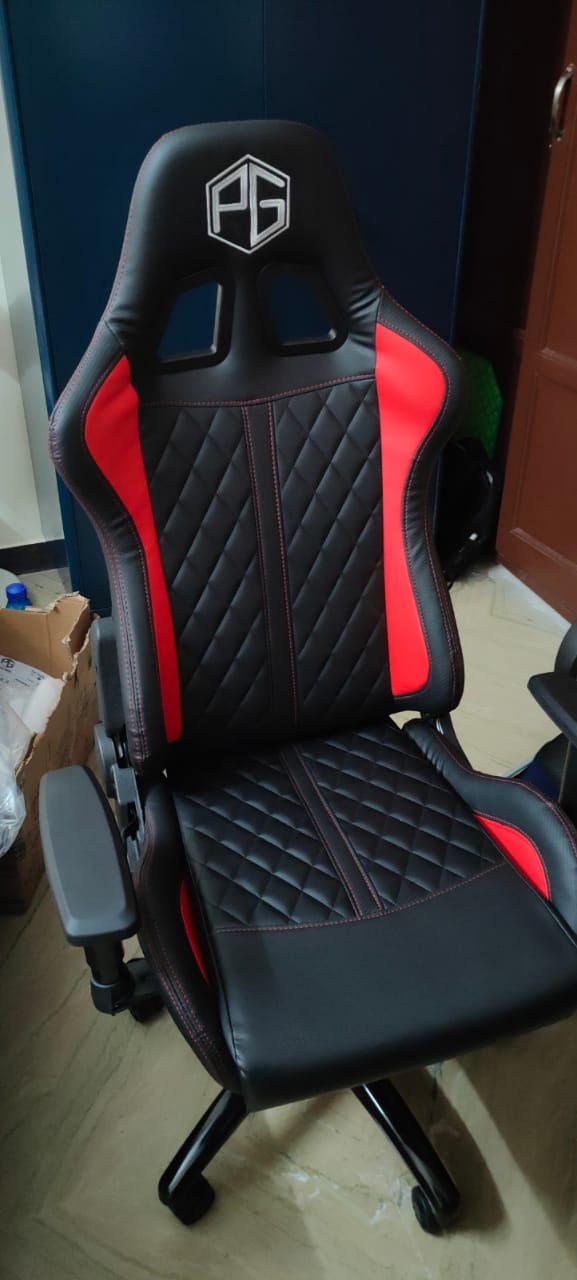 Pulse gaming Metal, PU Leather Ergonomic Chair (Black) : Amazon.in ...