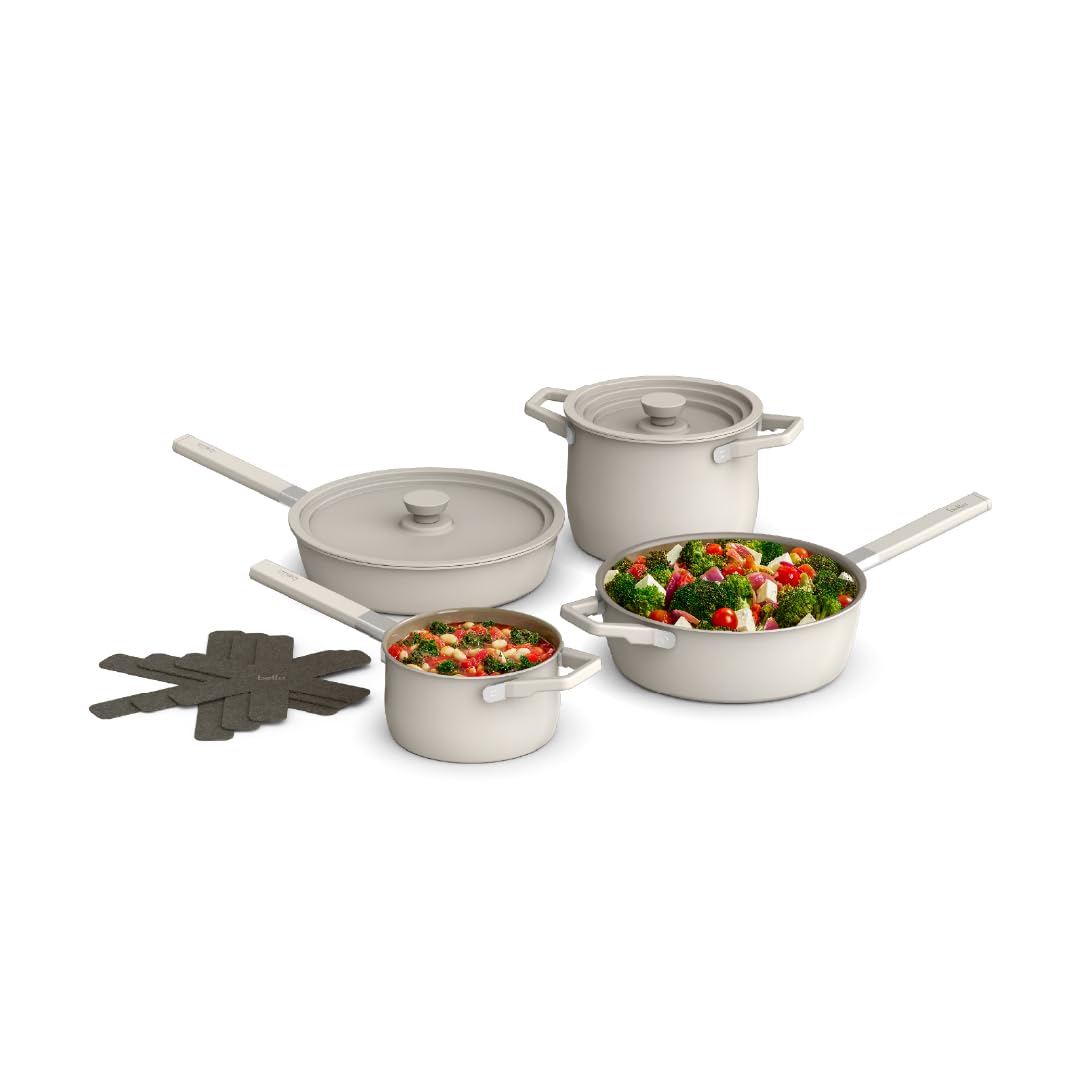 Amazon.com: bella 9 Piece StoreMore Cookware Set, Fits-anywhere ...