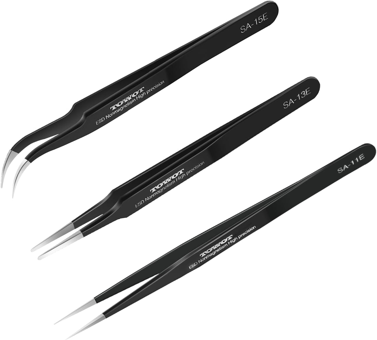 Amazon.com: iFixit Precision Tweezers Set - Extra Fine, Angled, Blunt ...