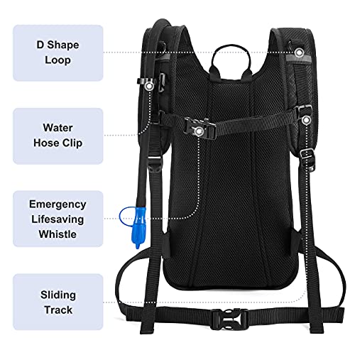MIRACOL Hydration Backpack with 2L BPA Free Water Bladder, Lightweight ...
