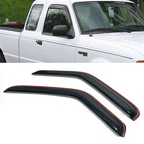 Amazon.com: Smoke Window Sun Rain Visors Vent Guard Shade Compatible ...