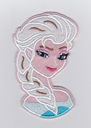 Amazon.com: Frozen Elsa Snow Queen Smiling Patches - Iron on/Sew On ...
