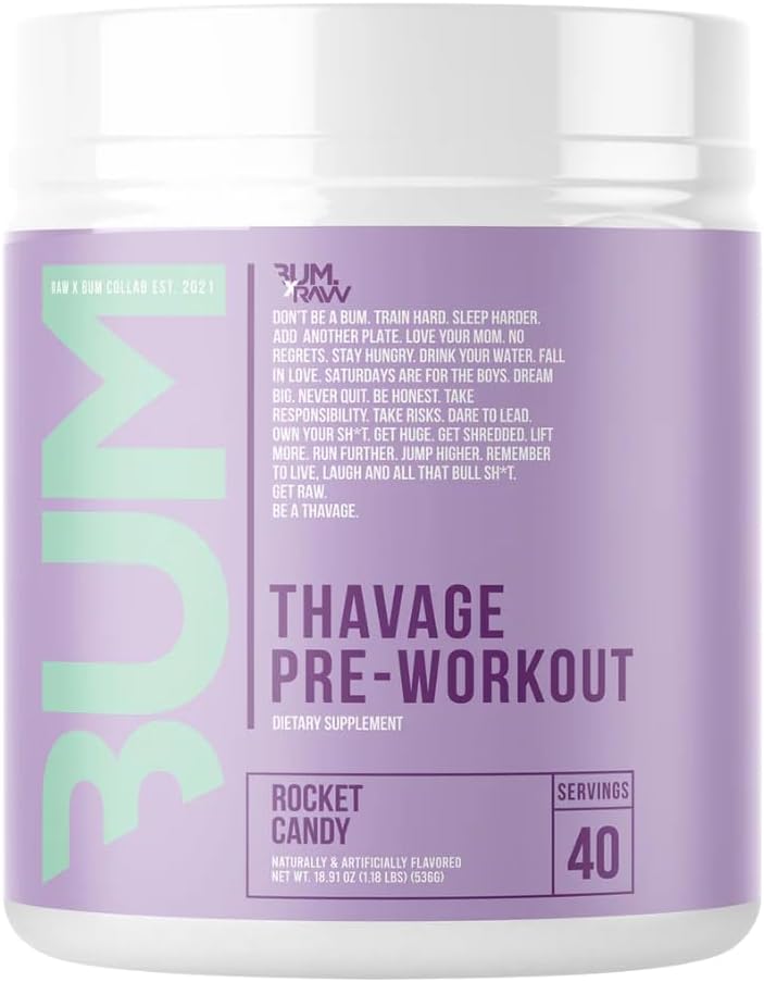Amazon.com: Thuper Thavage Pre-Workout Powder a" White Cherry (1.38 lbs ...