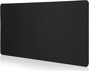 Amazon.com : Large Black Mouse Pad, Plain Black Gaming Extended Keypad ...