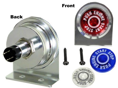 VMS Racing Push Button Start Kit Ignition Engine Starter Igniter: Buy ...