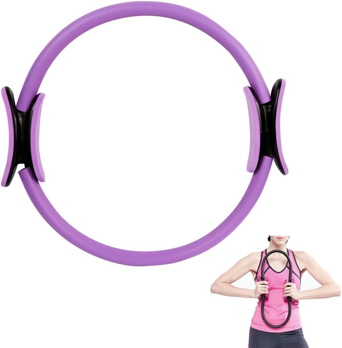 Pilates Ring Magic Fitness Pilates Circle with Dual Padded Handles ...