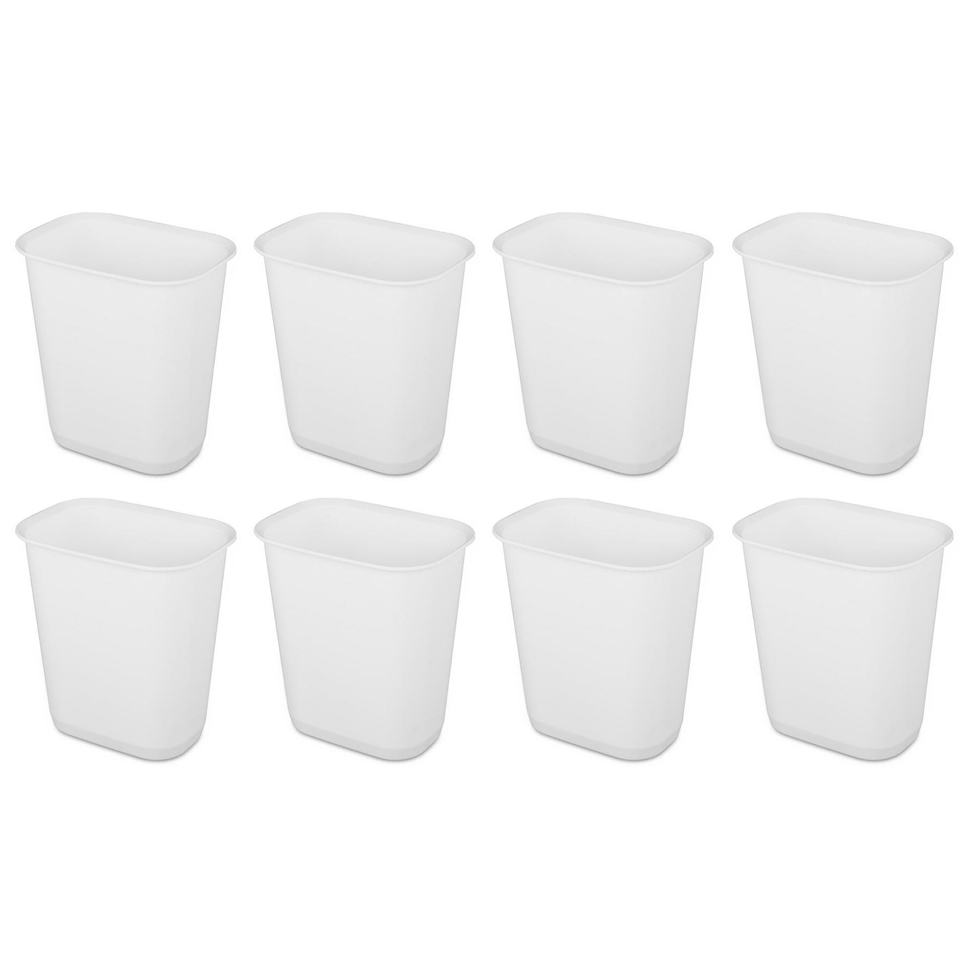 Amazon.com: Sterilite 3 Gallon Rectangular Wastebasket with Sloped Rim ...