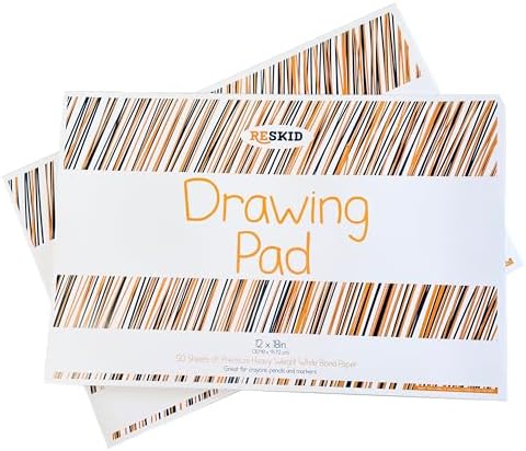 Amazon.com: BAZIC Sketch Pad 20 Sheet 18" X 12", White Sketchbook ...
