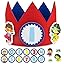 Amazon.com: BONNYCO Superhero Birthday Crown with Interchangeable ...