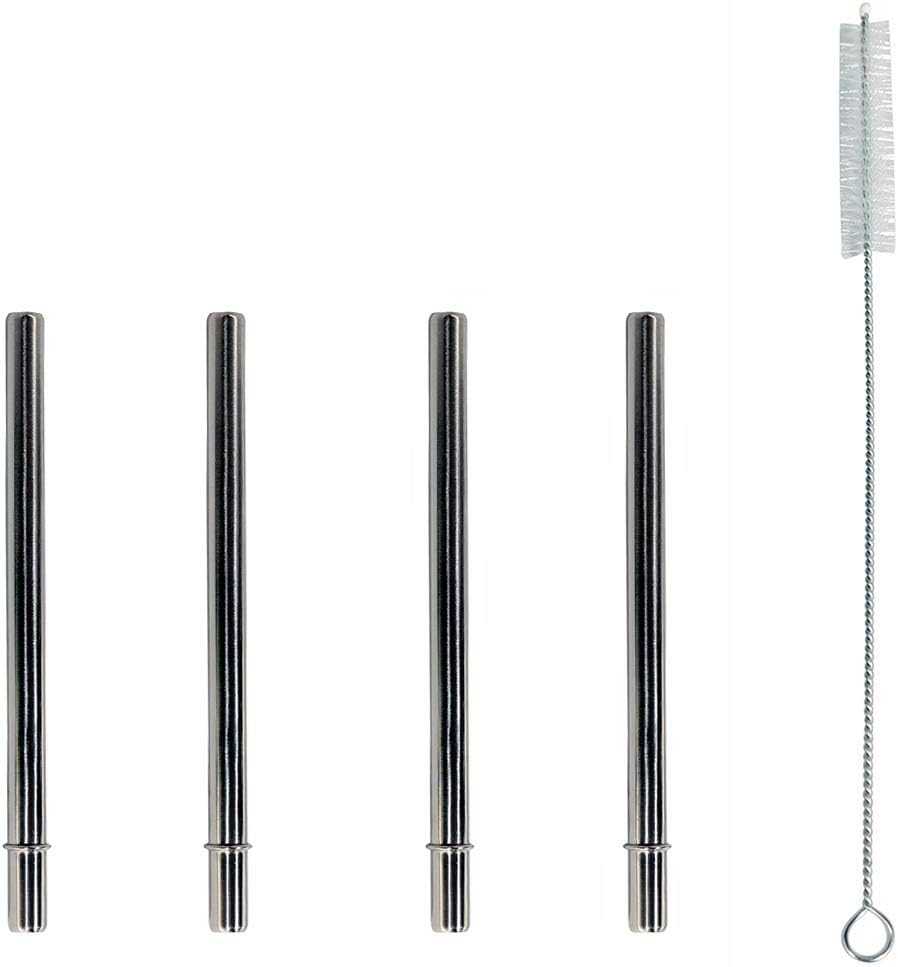 Amazon.com: Extra Short 5" Safer Stainless Steel Straws for 12oz ...