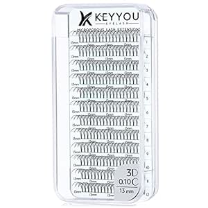 Amazon.com: KEYYOU Extensiones de pestañas postizas en abanico 3D 4D 5D 6D 7D 8D 0.07/0.10 C/D ...