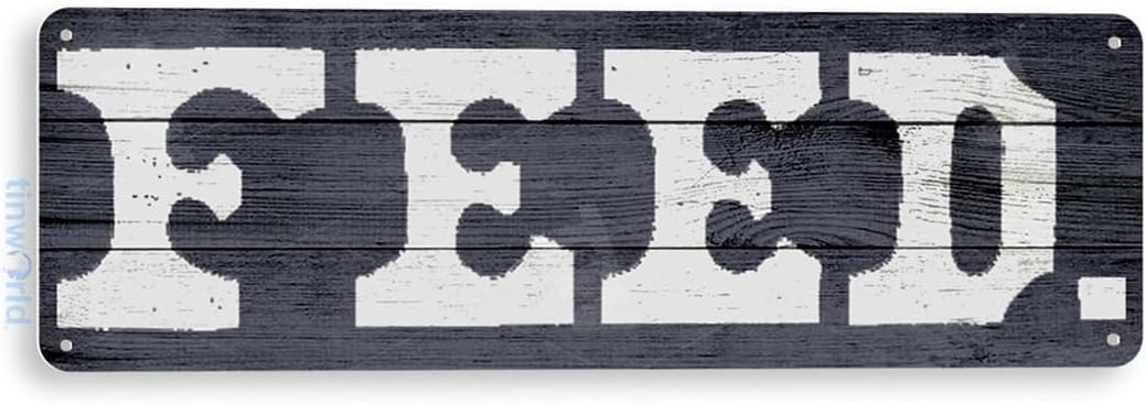 Amazon.com: Tinworld Tin Sign: Feed Rustic Farm Barn Ranch Cattle ...