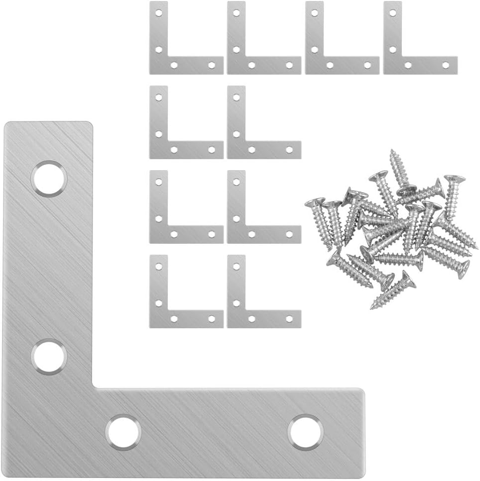 Amazon.com: KAKULO 10PCS L Shape Flat Brackets Mending Plates ...
