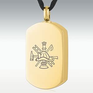 Amazon.com: Gold Fire Department Dog Tag Stainless Steel : Pet Supplies