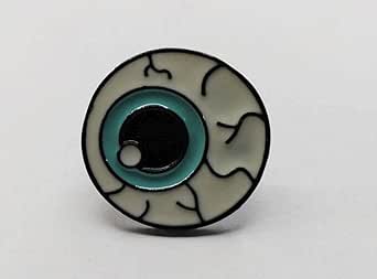 Amazon.co.jp: Eyeball Pin Brooch Badge Eye Horror Human Body Cornea ...