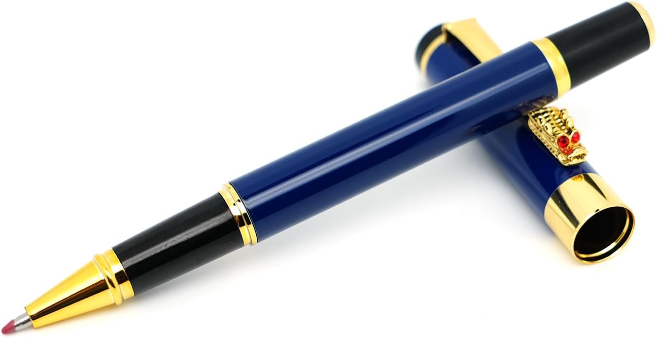 Amazon.com : Tinsync Metal Ballpoint Pens Set, Fancy Fine Point Smooth ...