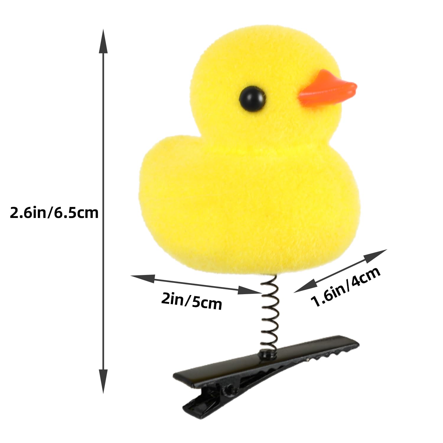 Snapklik.com : FXMHEHBB 12 Pack Yellow Duck Hair Clips For Girls Women