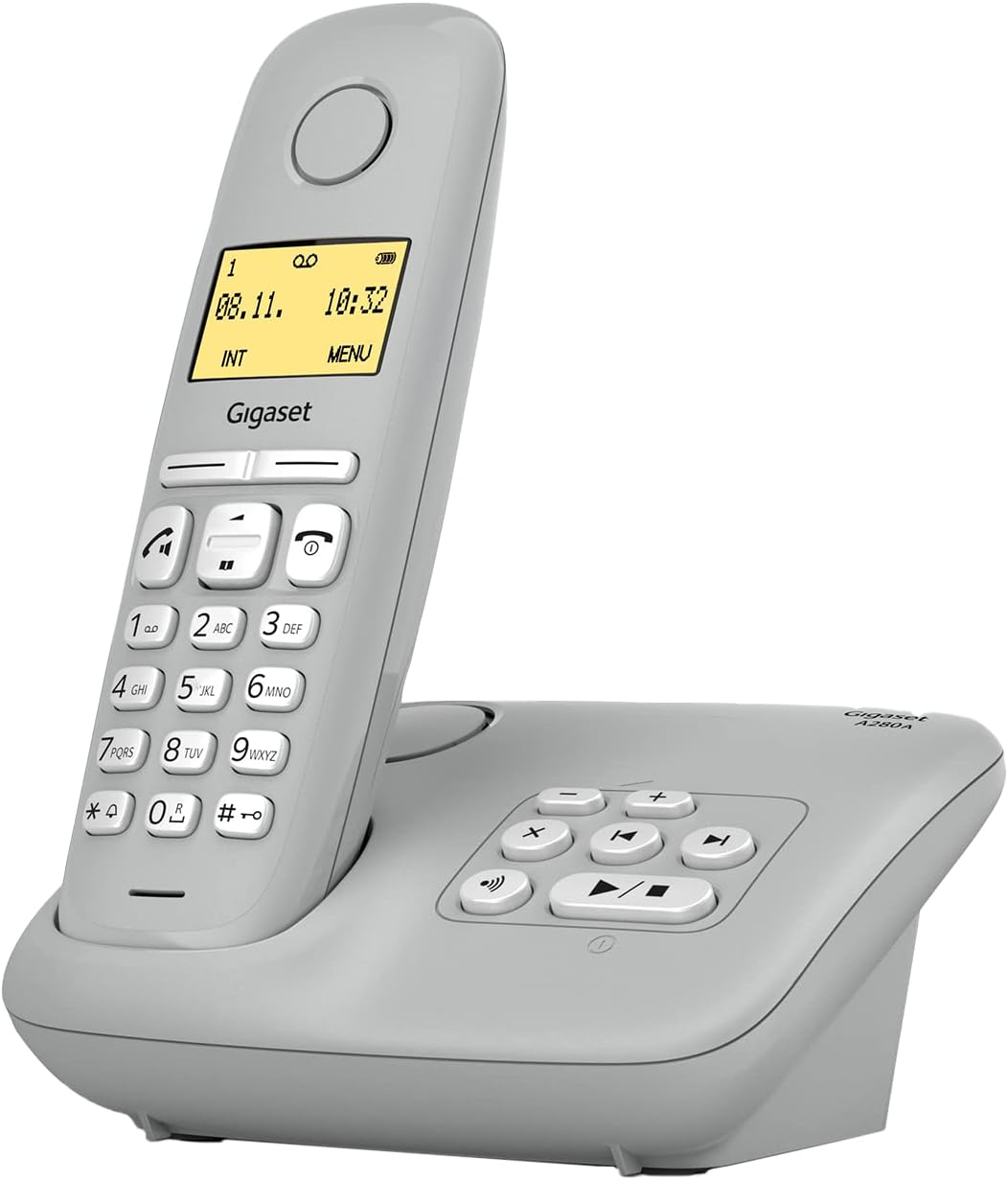 Gigaset A280A - Schnurloses DECT-Telefon mit Anrufbeantworter ...