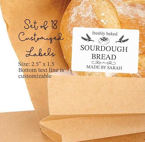 Amazon.com: Custom Sourdough Labels 2 | Small Business Stickers ...