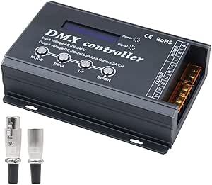 Amazon.com: HEGEHE 4 Channel DMX Decoder, RGBW DMX300D Decoder Controller, High Voltage AC 110 ...