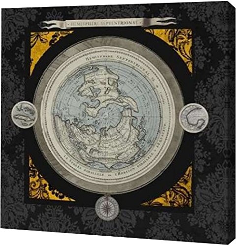Buy PrintArt GW-POD-34-8564P-20x20 Gold Damask Map I, 20" x 20" Online ...