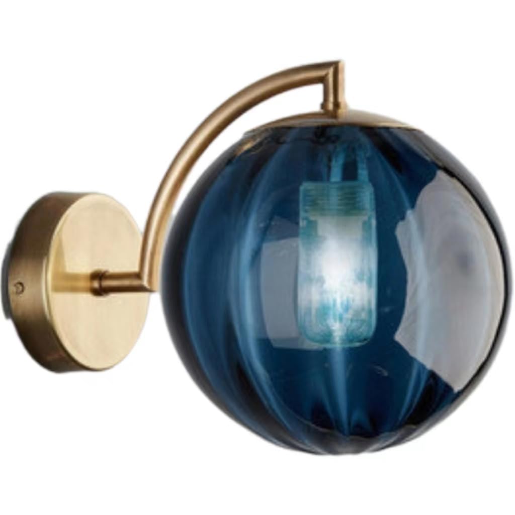 AUPINE Wall Lamp Modern Round Ball Wall Lamp Gold Base Diameter 5.9 ...