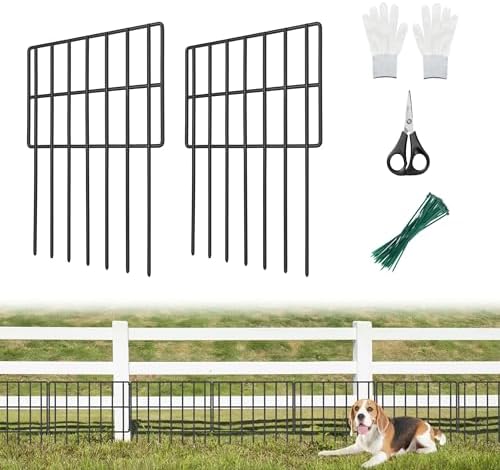 Amazon.com : 12 Packs Garden Fence for Dogs, YYHLL Matte Finish ...