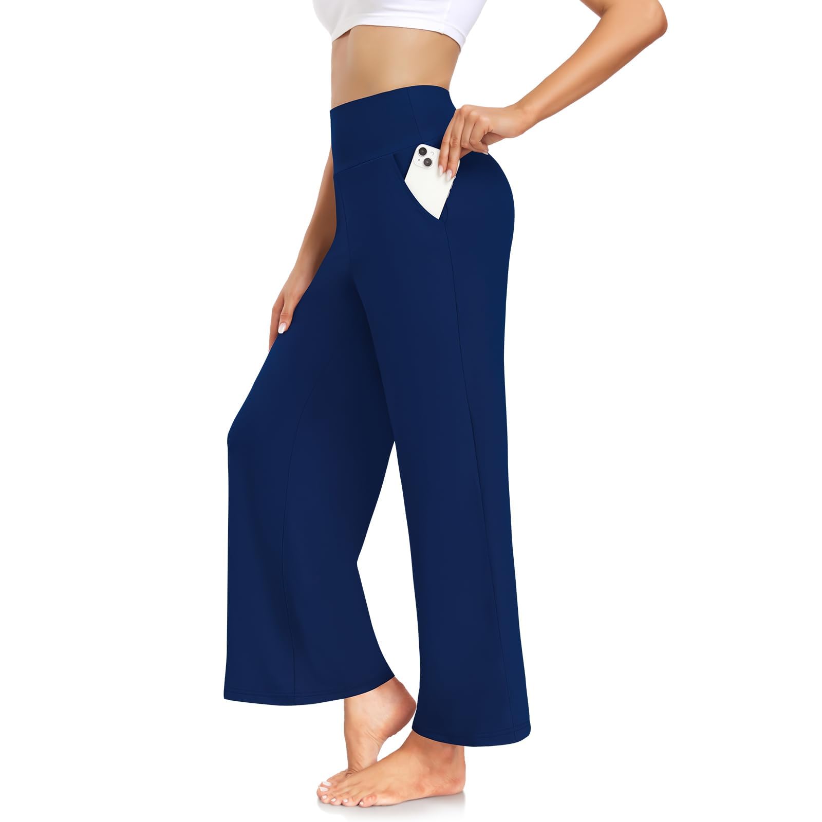 Hi Clasmix Wide Leg Yoga Pants for Women - Cozy Palazzo Lounge Casual ...