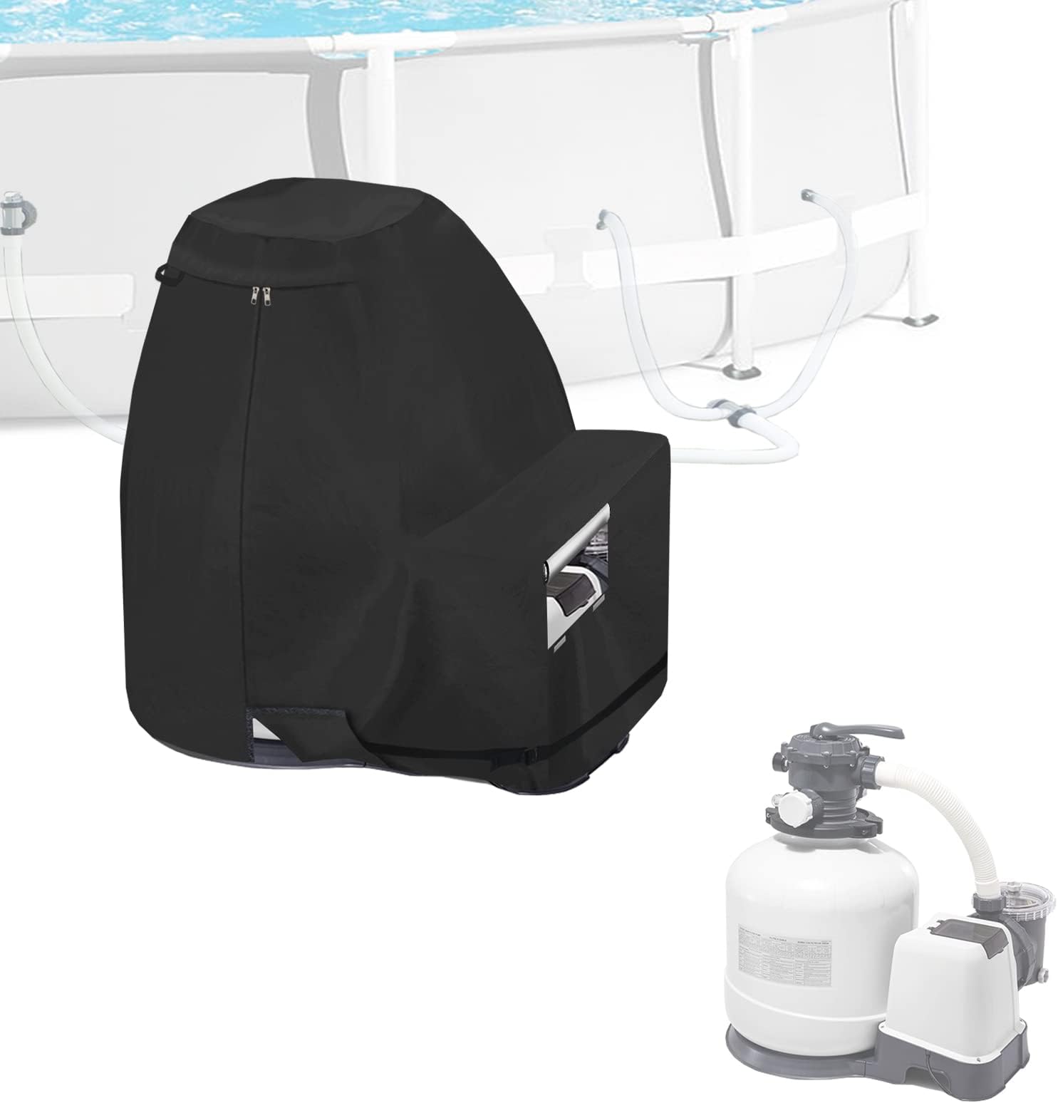 Amazon.com : Sobana Waterproof Sand Filter Pump Cover for INTEX Krystal ...