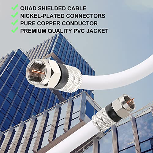 Snapklik.com : Postta Digital Coaxial Cable(25 Feet) Quad Shielded ...