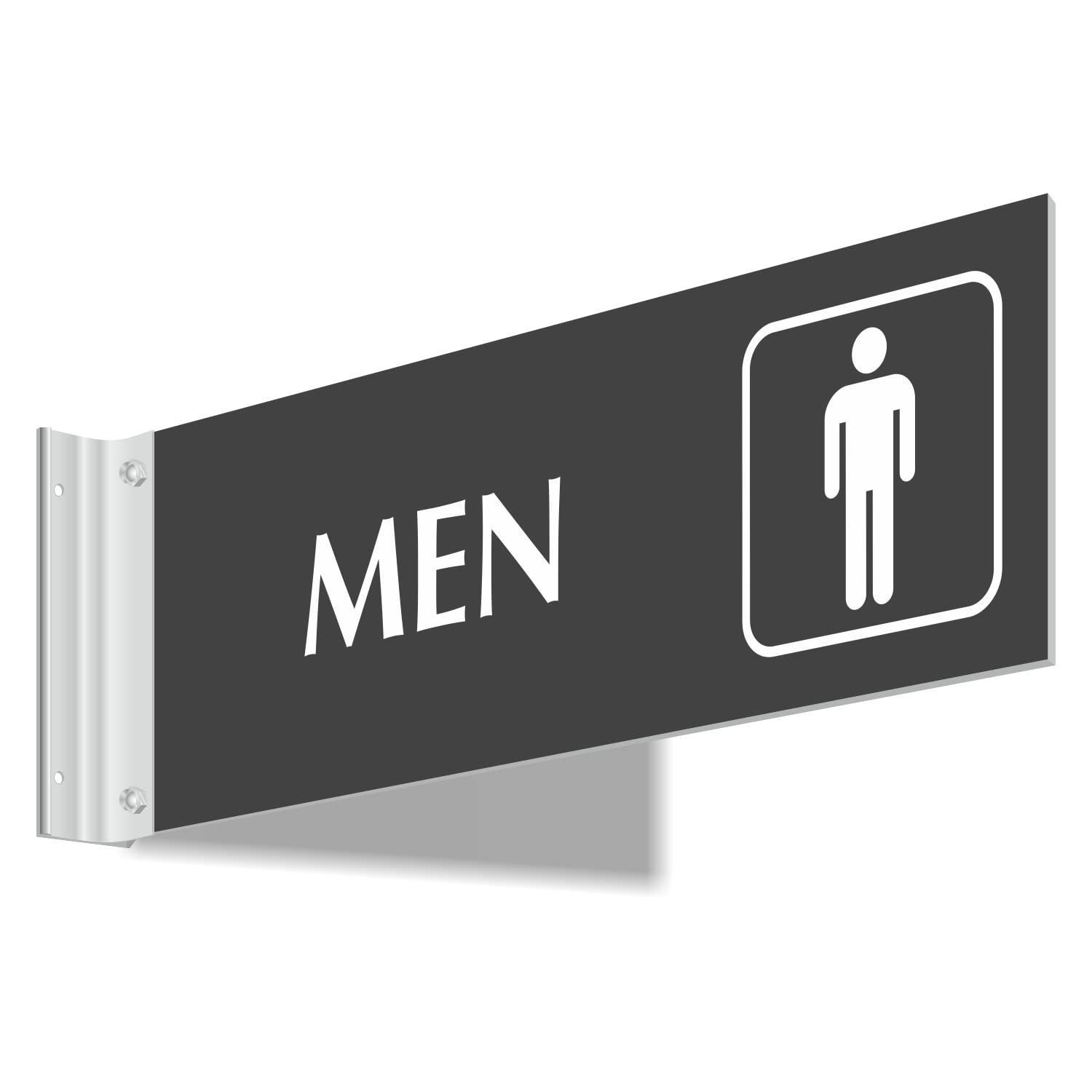 Amazon.com: SmartSign MEN Restroom Projecting Corridor Sign with ...