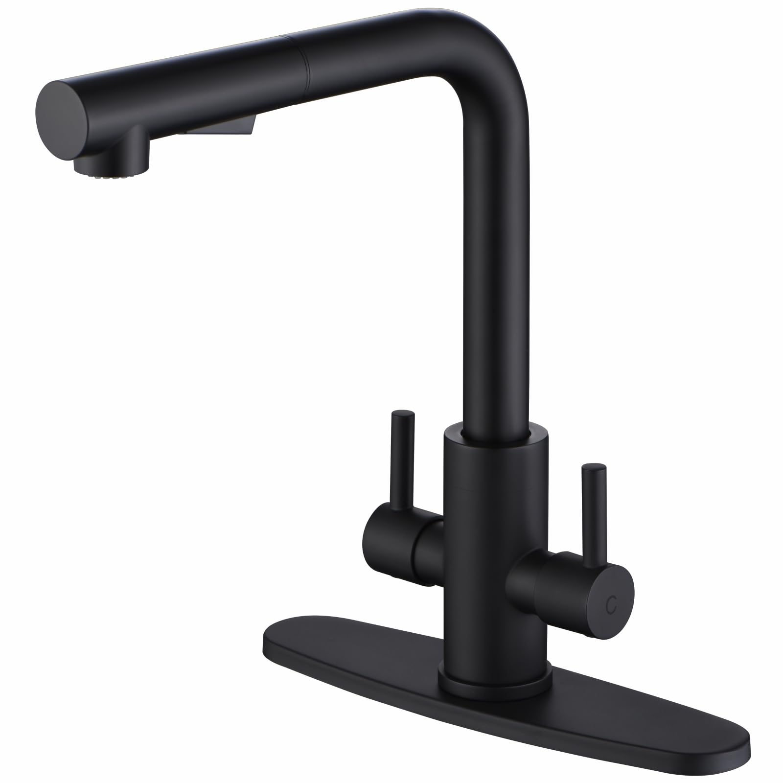 RULIA Kitchen Faucet, 2 Handles Kitchen Sink Faucet, Pull Down Kitchen ...