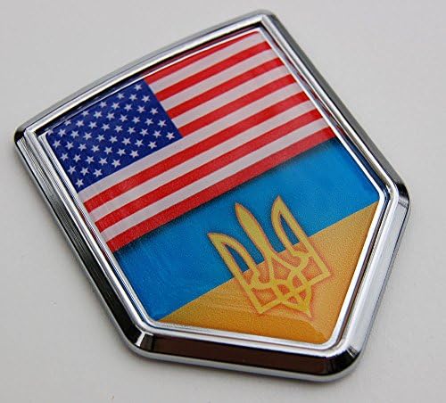 Amazon.com: for Ford Embossed 3D American Flag Emblem Oval Decal USA US ...
