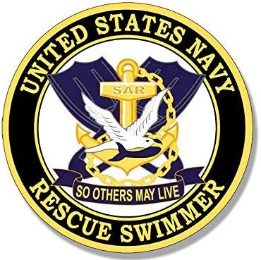 Amazon.com - Round SAR Naval Surface Rescue Swimmer Sticker (Navy Logo ...