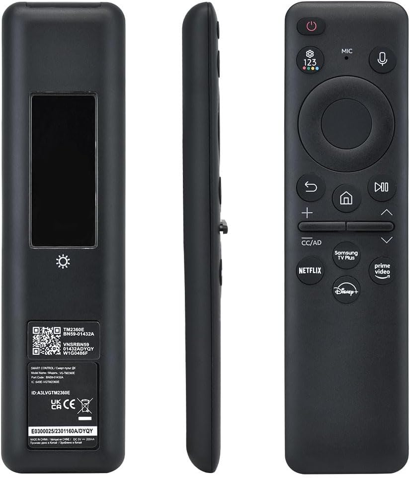 Amazon.com: Solar Charging Remote Control Replacement BN59-01432A, USB ...