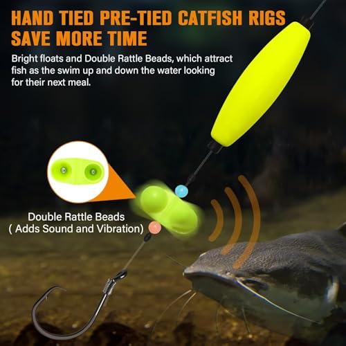 Snapklik.com : Catfish Rigs Catfish Float Rigs 6PCS Catfishing Tackle ...