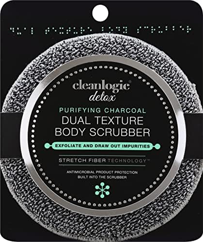 Amazon.com : Clean Logic Detox Charcoal Scrubber Body Dual Texture ...