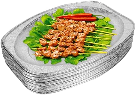 YAYODS 40 Pack Foil Trays, Large Disposable Serving Platters for Party ...