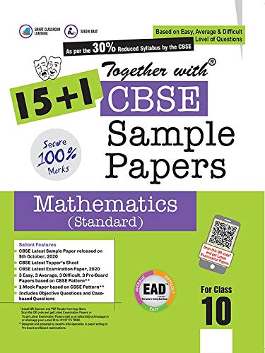 Together with EAD CBSE 15+1 Sample Papers for Class 10 Mathematics ...