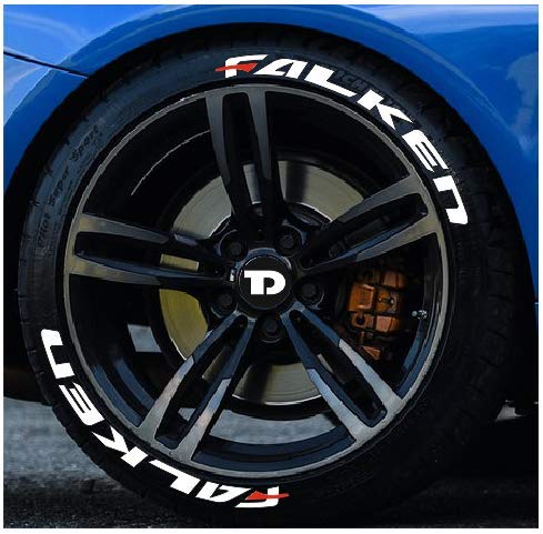 TYRE DÉCOR Customized Ever Lasting/Permanent Rubber 3D Stickers for 4 ...