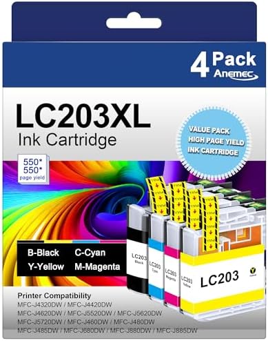 Amazon.com: E-Z Ink Pro LC203 Compatible Ink Cartridge Replacement for ...