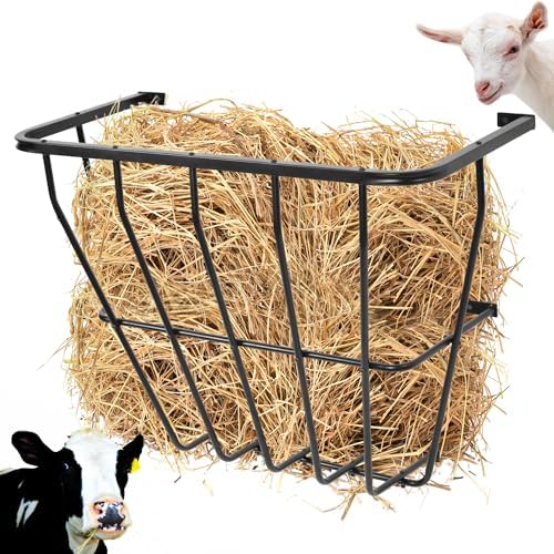 Amazon.com: Hay Feeder, 31.5'' Long Horse Goat Hay Rack, 24 Gallon ...