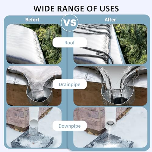 Snapklik.com : TDRD Heat Tape For Roof And Gutters Protection De-Icing ...