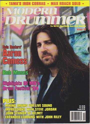Modern Drummer Magazine (October 1994) (Spin Doctors' Aaron Comess ...
