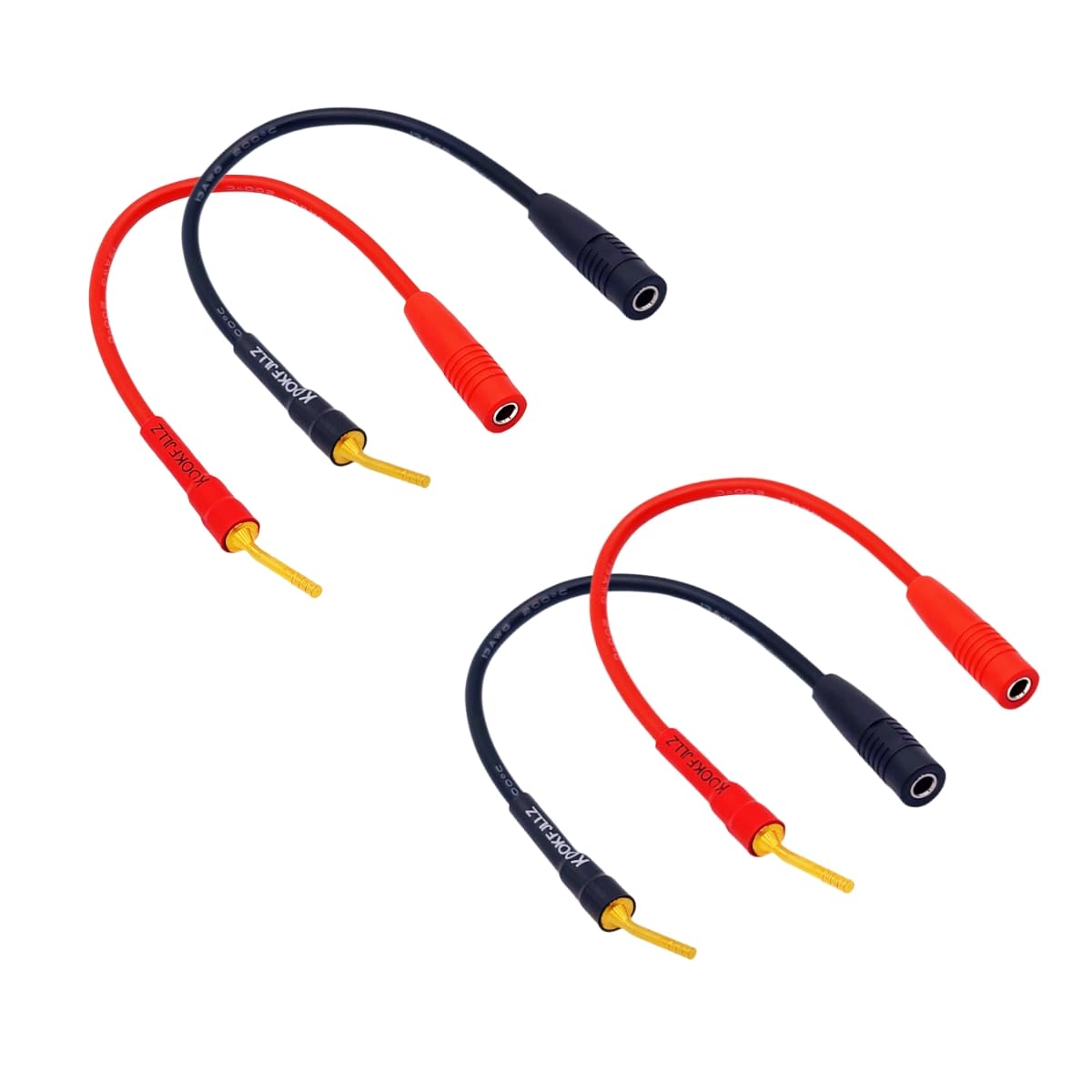 Amazon.com: KOOKFJLLZ Pin Banana Plugs to 4mm Female Banana Jack ...