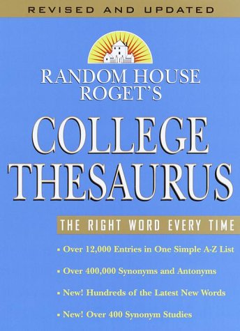 Random House Roget's College Thesaurus: Revised Edition: Random House ...