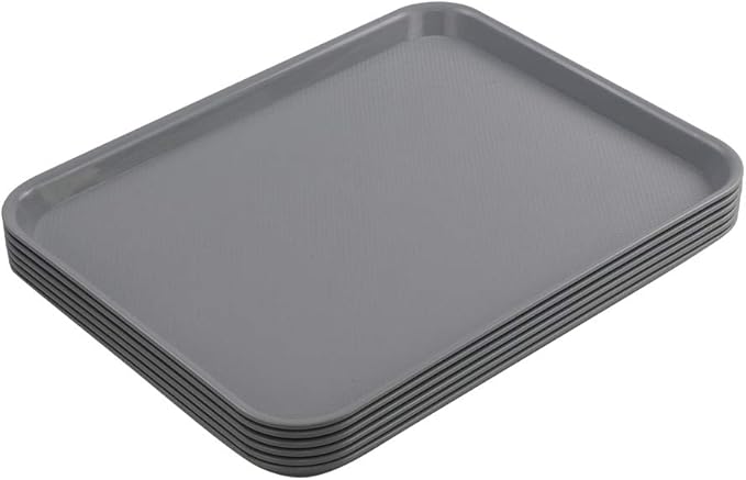 Amazon.com | Joyeen Plastic Fast Food Serving Tray, 12 Pack Restaurant ...
